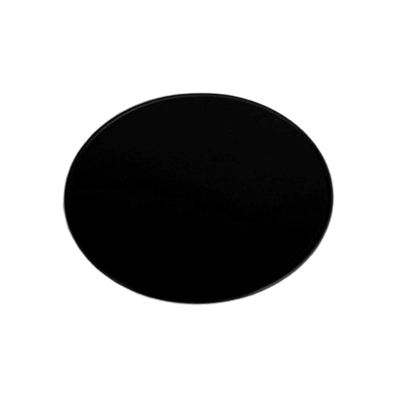 Plastic oval number plate